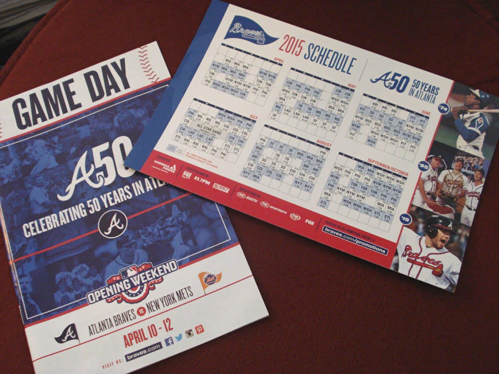 April 11, 2015 Atlanta Braves vs. New York Mets - Magnetic Schedule ...