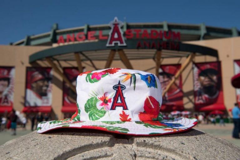 July 27, 2018 Los Angeles Angels - Hawaiian Print Bucket Hat - Stadium ...