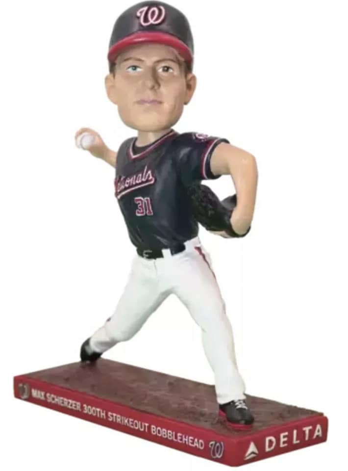 June 21, 2019 Washington Nationals - Max Scherzer Bobblehead - Stadium ...