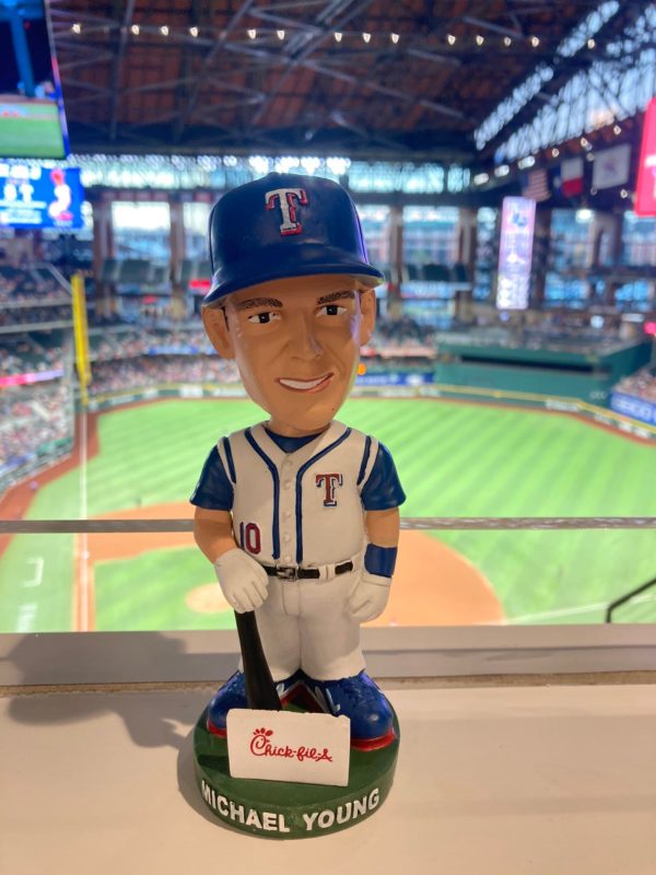 August 13, 2022 Texas Rangers - Michael Young Bobblehead - Stadium ...