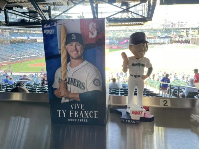 July 18, 2023 Seattle Mariners - Ty France Bobblehead - Stadium ...