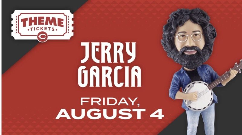 August 4, 2023 Cincinnati Reds - Jerry Garcia bobblehead - Stadium ...