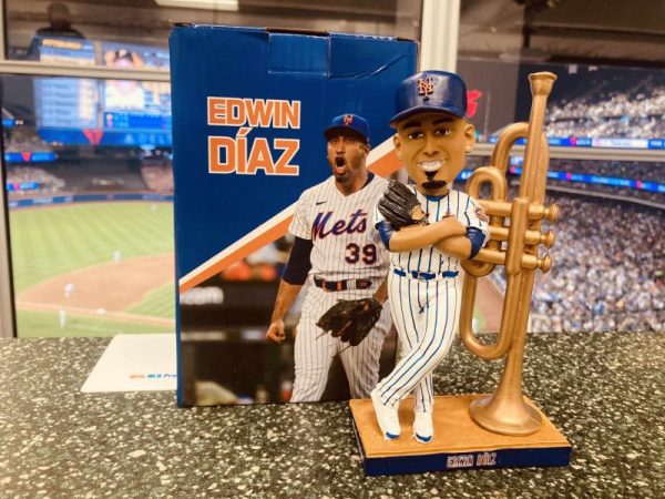 August 15, 2023 New York Mets - Edwin Diaz Trumpet Bobblehead - Stadium ...